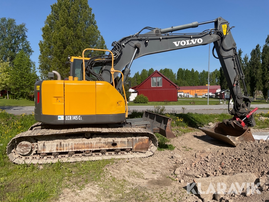 Grävmaskin Volvo ECR145CL, Luleå, Klaravik auktioner