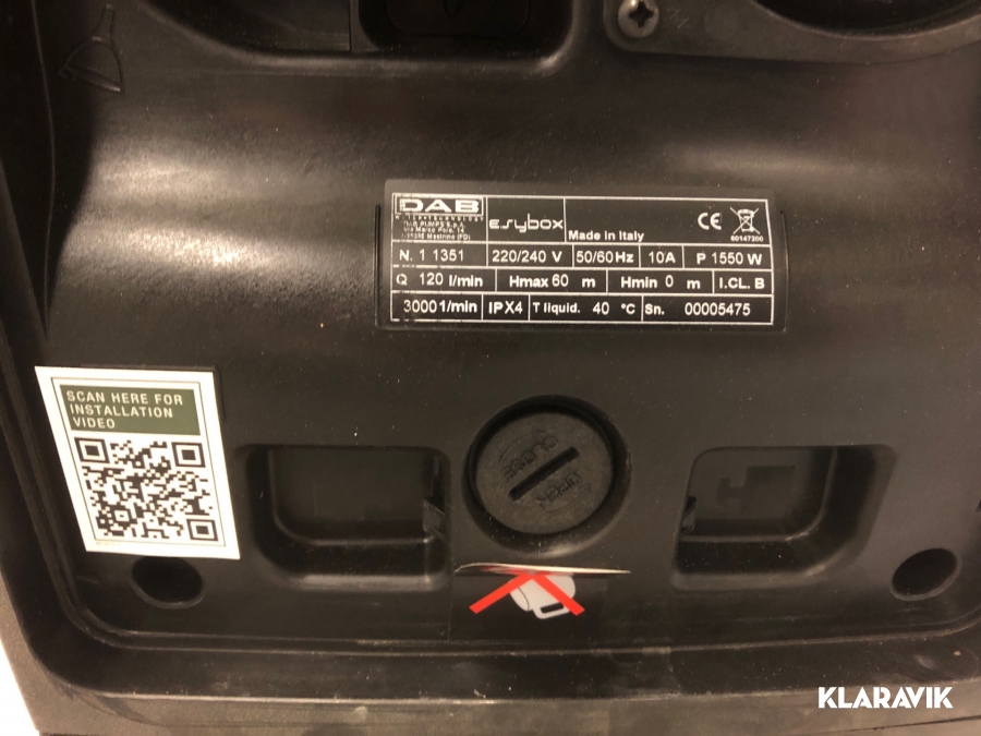 Klaravik Auktioner | Vattenpump DAB Water technology