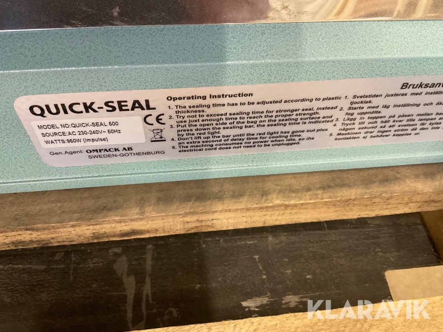 Plastsvetsar Quick seal / hacona 600 / s 620, Skellefteå, K