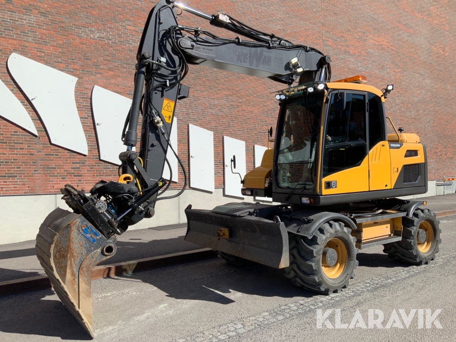 Grävmaskin Volvo EW140D, Eskilstuna, Klaravik auktioner