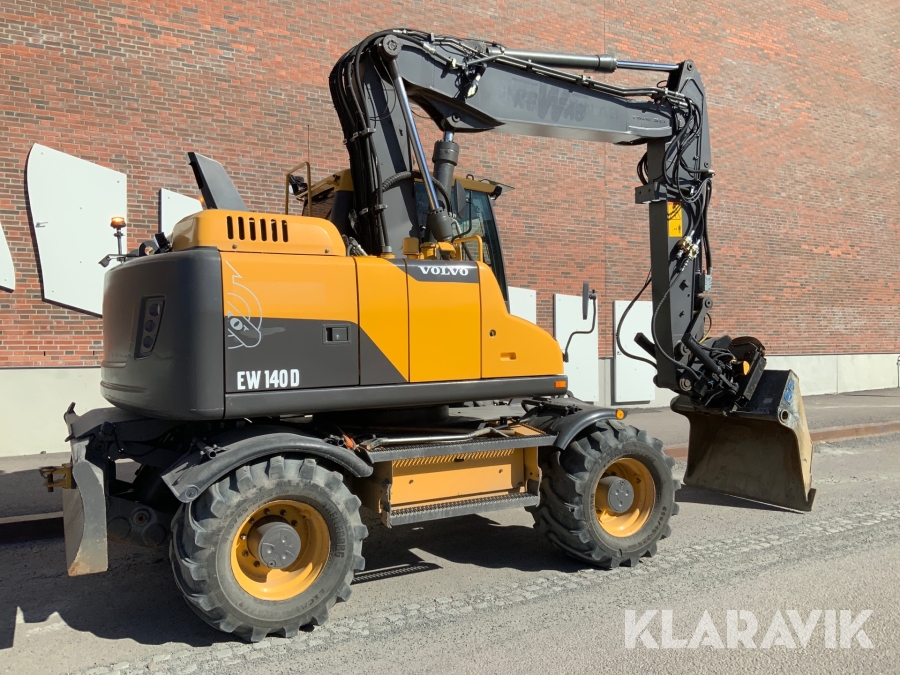 Grävmaskin Volvo EW140D, Eskilstuna, Klaravik auktioner
