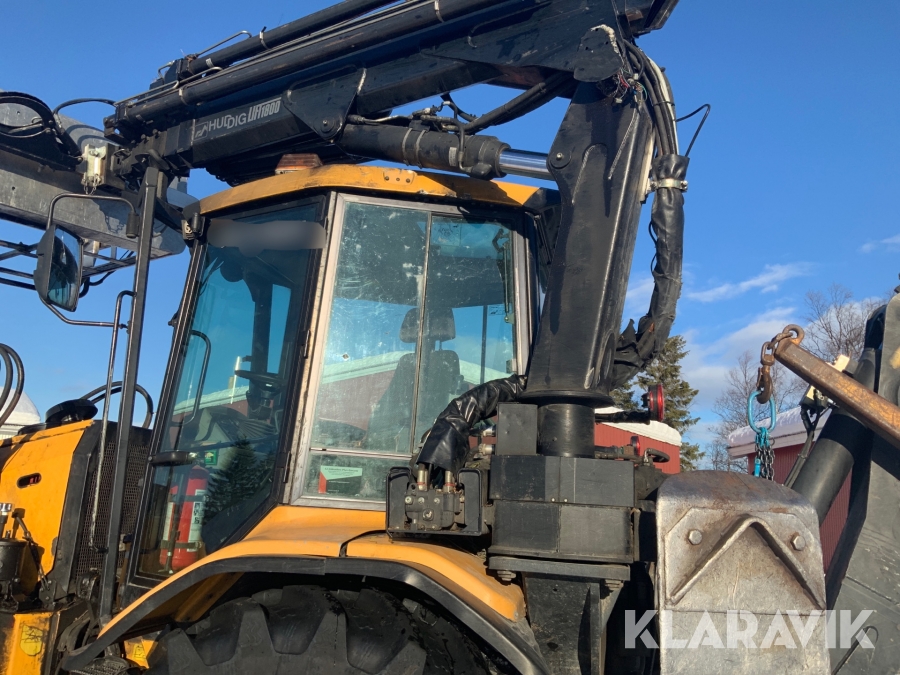 Traktorgrävare linjemaskin Huddig 1160D Med personkorg