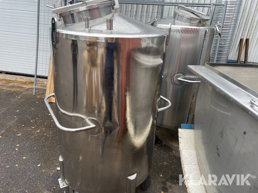 Rostfri tank LM-75-D, Karlstad, Klaravik auktioner