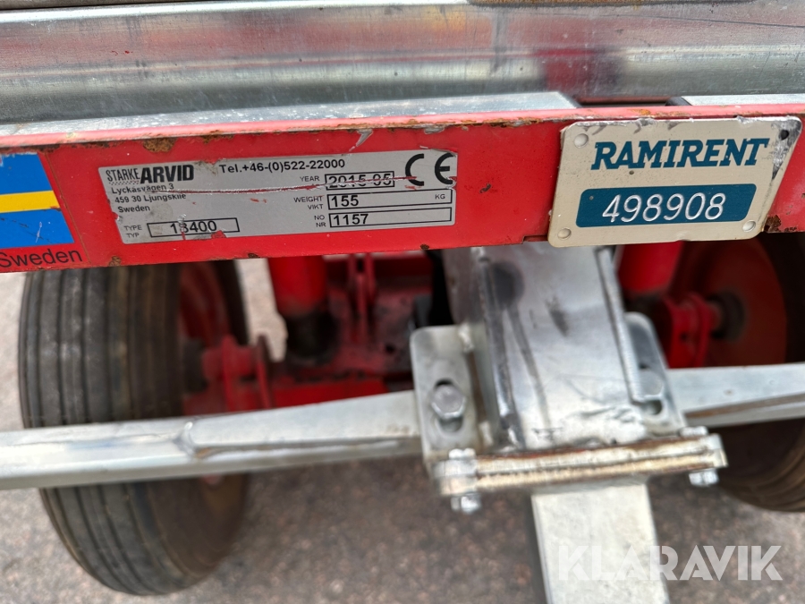 Transportvagn Starke Arvid Lyft8, Svalöv, Klaravik auktioner