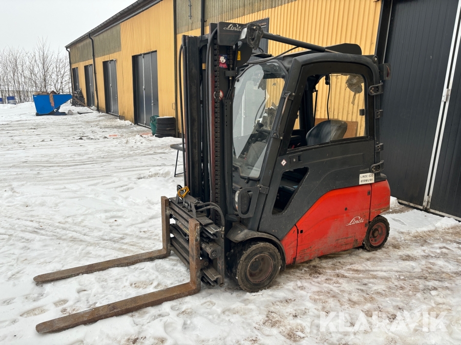 Motviktstruck Linde E20PL , Kristianstad, Klaravik auktioner