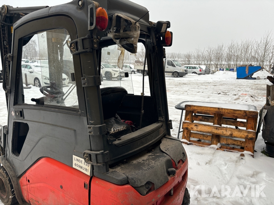 Motviktstruck Linde E20PL , Kristianstad, Klaravik auktioner