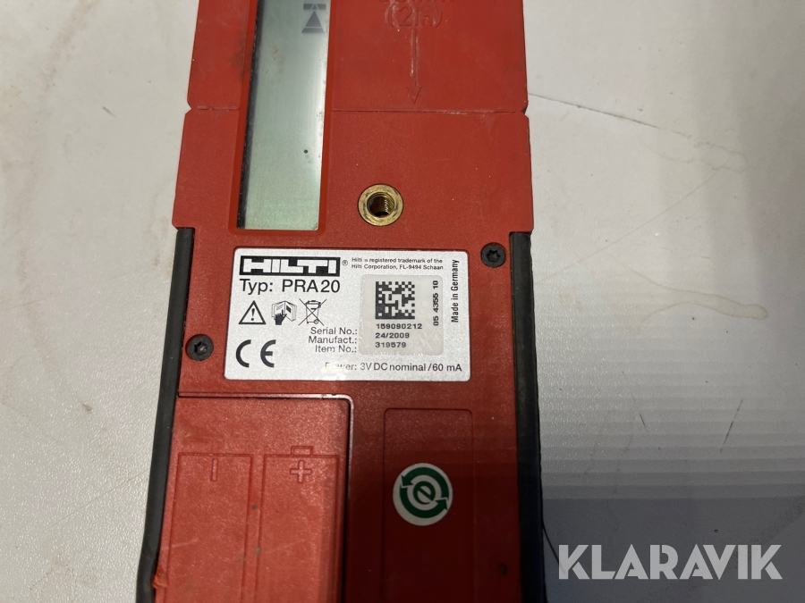 Lasermottagare 2 st Hilti PRA 20 & PRA 25, Stockholm, Klarav