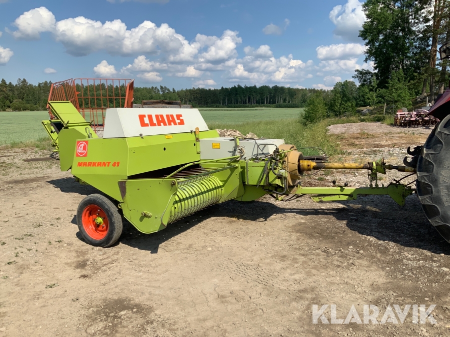 Småbalspress Claas Markant 41, Eskilstuna, Klaravik auktione