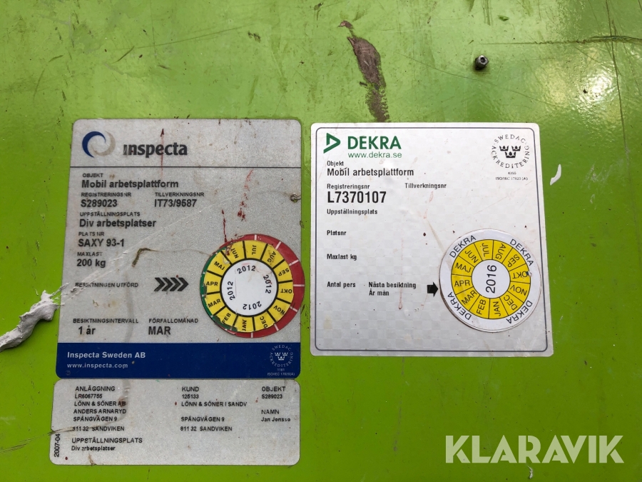 Saxlift Iteco IT7380