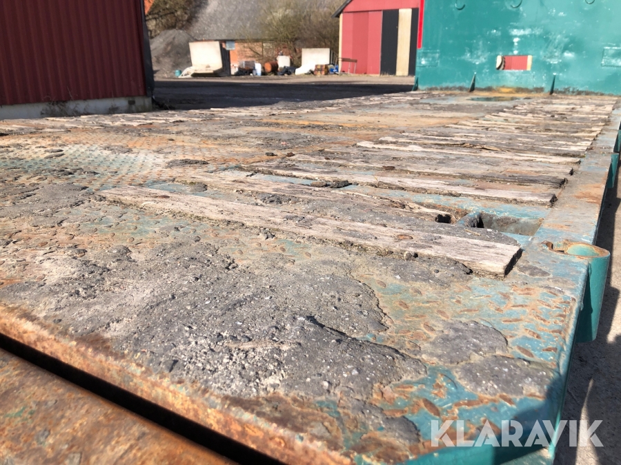 Maskinflak KCM 7 meter med lösa ramper