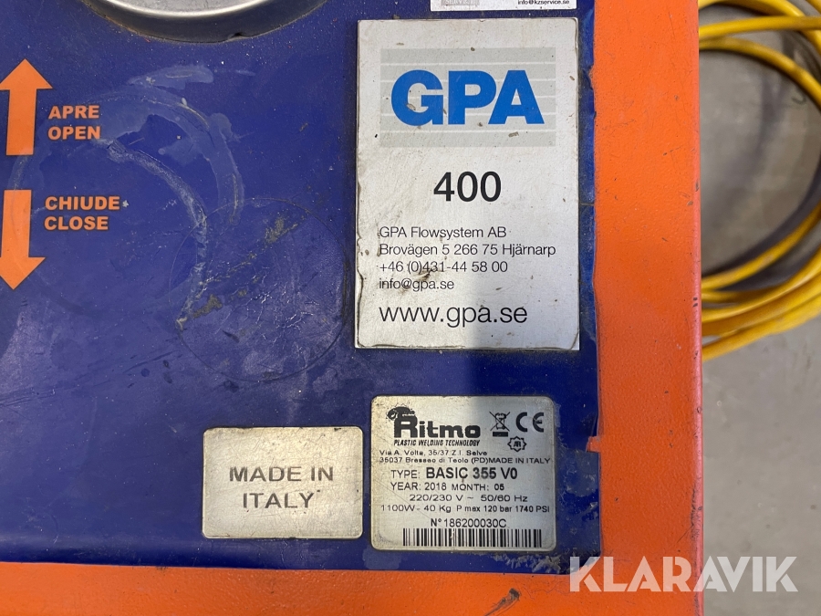 Stumsvets Ritmo Basic 355, Uddevalla, Klaravik auktioner