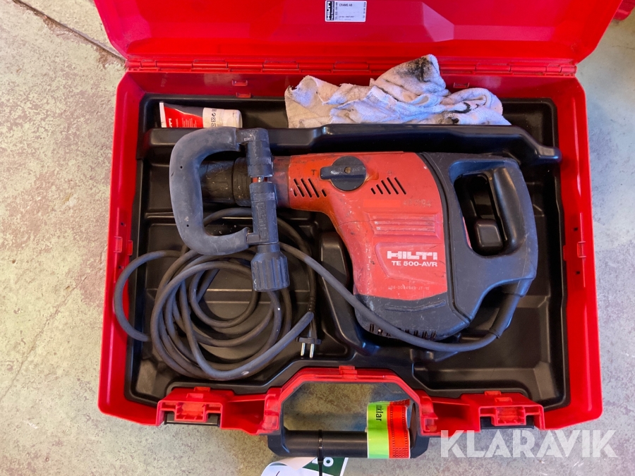 Mejsel - och bilningshammare Hilti TE 500 AVR, Jönköping, Kl