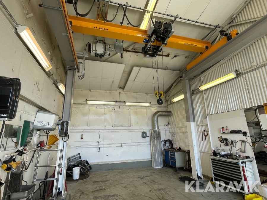 Traverskran radiostyrd Konecranes 31-5954, Knivsta, Klaravik
