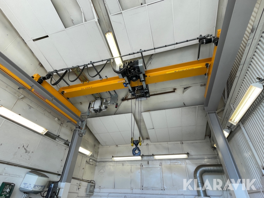Traverskran radiostyrd Konecranes 31-5954, Knivsta, Klaravik