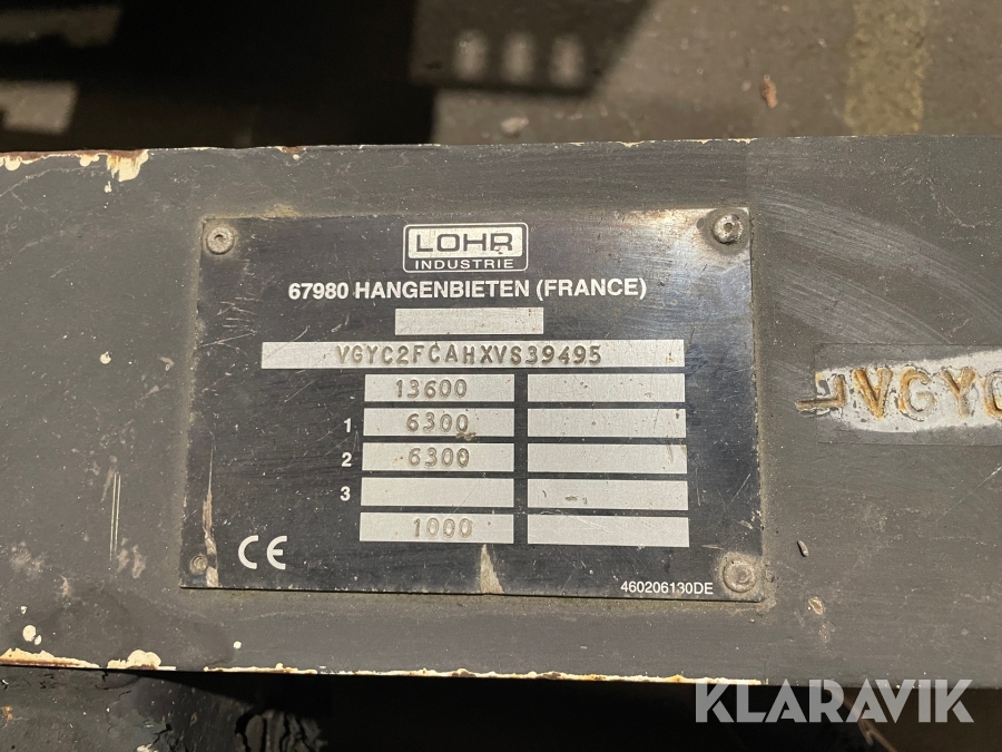 Flerbilskärra Lohr, Ronneby, Klaravik auktioner