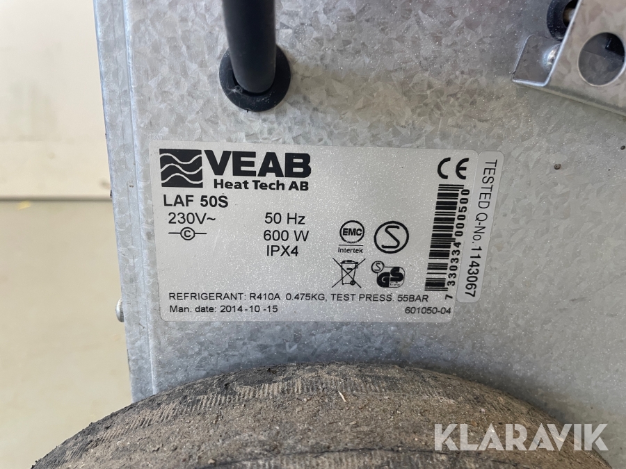 Avfuktare VEAB LAF50, Svalöv, Klaravik auktioner