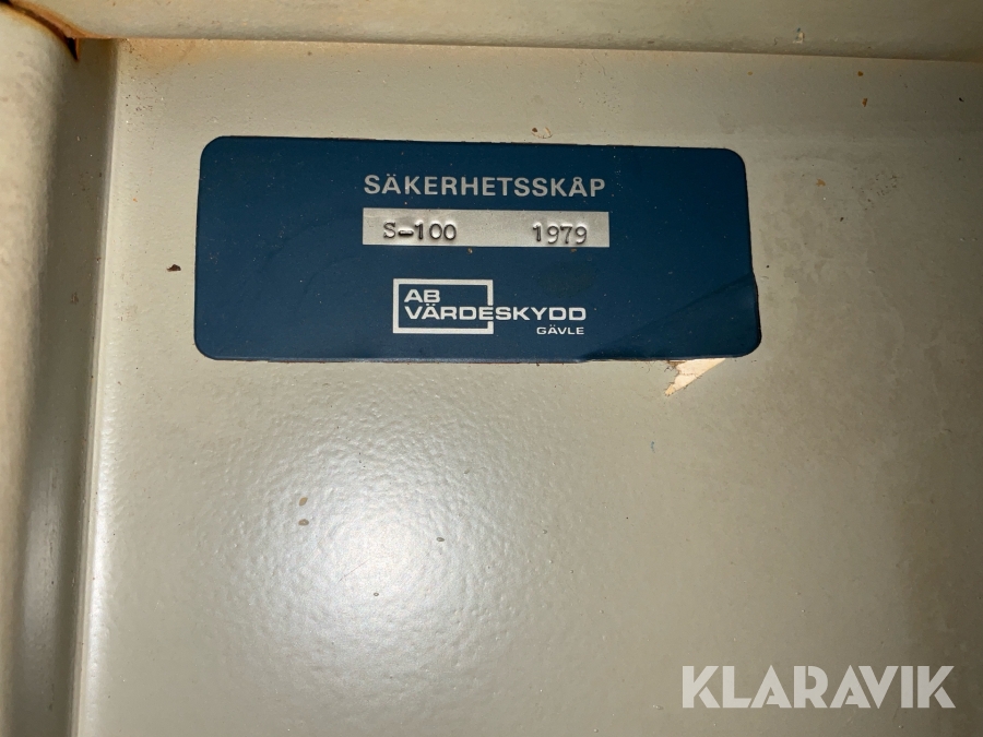 Skåp / säkerhetsskåp 1st AB Värdeskydd Gävle, Södertälje, Kl