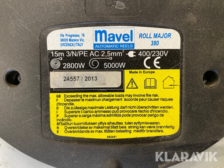 Elkabelvindor 2 st Mavel Roll major 380, Timrå, Klaravik au