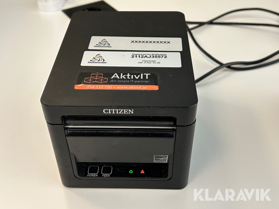 Kassasystem Sharp RZ-E3L5E-BK, Karlstad, Klaravik auktioner