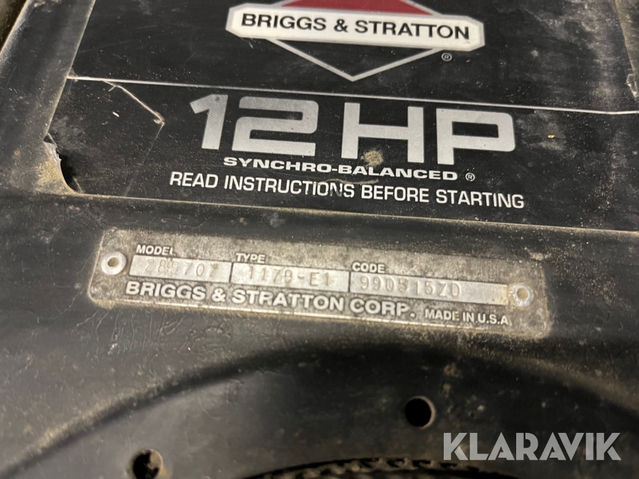 Trädgårdstraktor Husqvarna LR120, Kristianstad, Klaravik auk