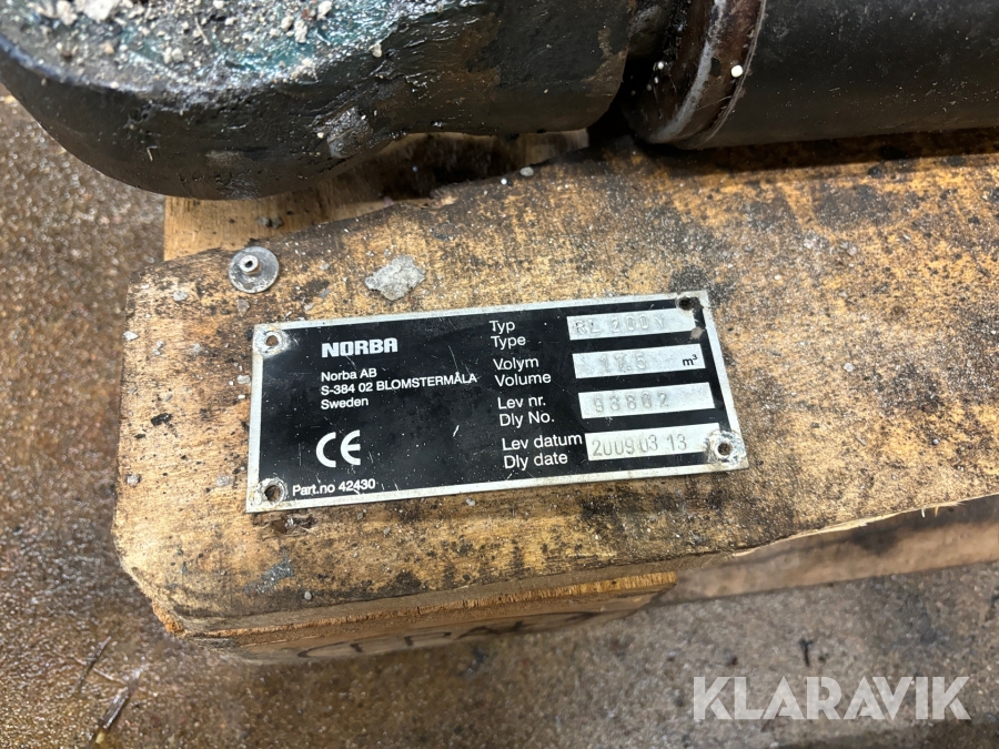 Hydraulkolvar till transportplatta, Lindesberg, Klaravik auk