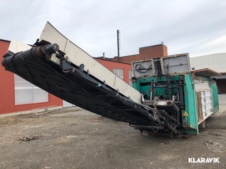 2-valskross Komptech Crambo 5000 På lastväxlarram