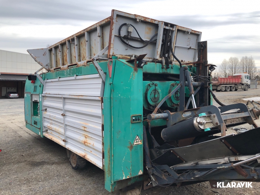 2-valskross Komptech Crambo 5000 På lastväxlarram