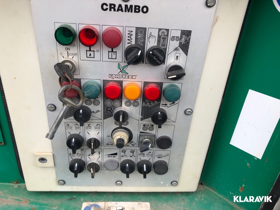 2-valskross Komptech Crambo 5000 På lastväxlarram