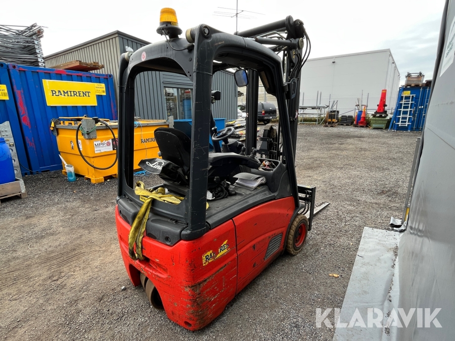 Motviktstruck Linde E16C-01, Täby, Klaravik auktioner