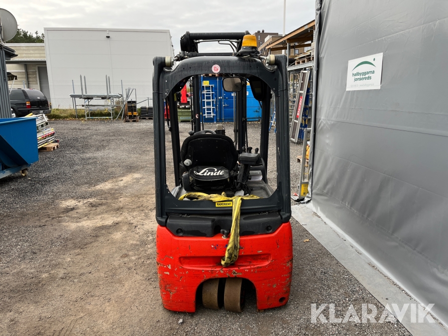 Motviktstruck Linde E16C-01, Täby, Klaravik auktioner