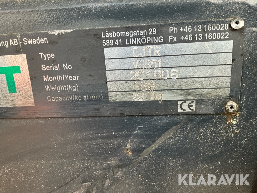 Kranarm Lst CJTR, Trosa, Klaravik auktioner