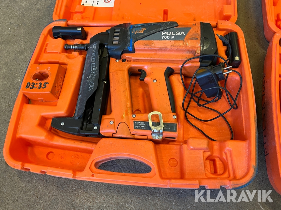 Bultpistol 2 st Spit Pulsa 700P, Gislaved, Klaravik auktione
