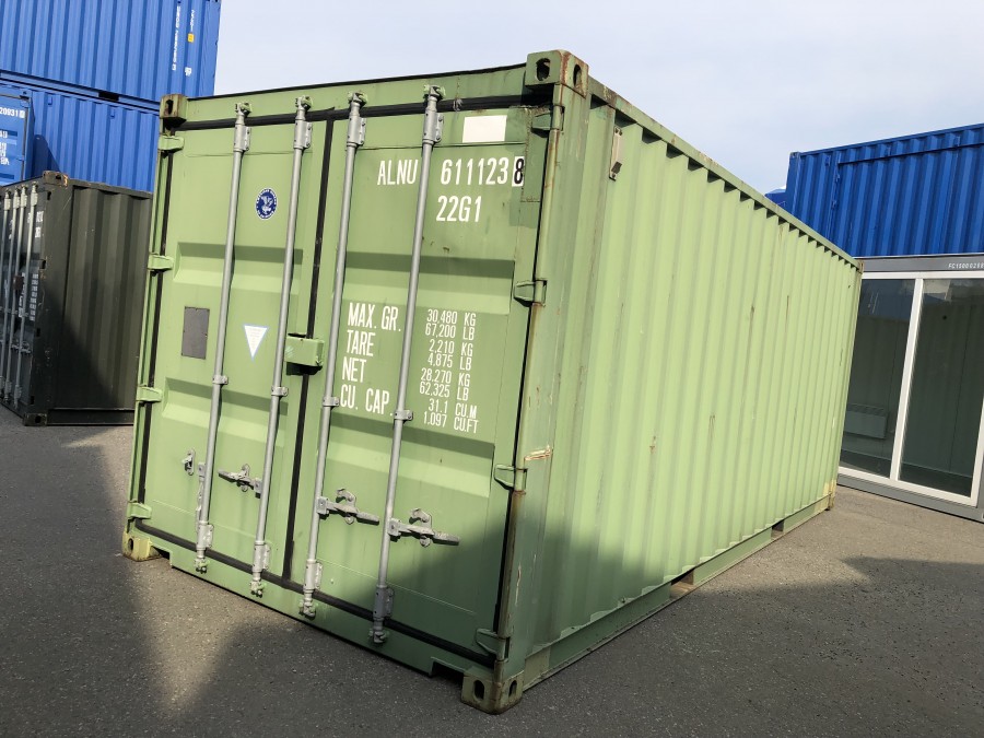 Klaravik Auktioner | 20 fots container (låg)