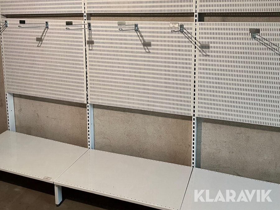 Hyllsystem butik, Mora, Klaravik auktioner