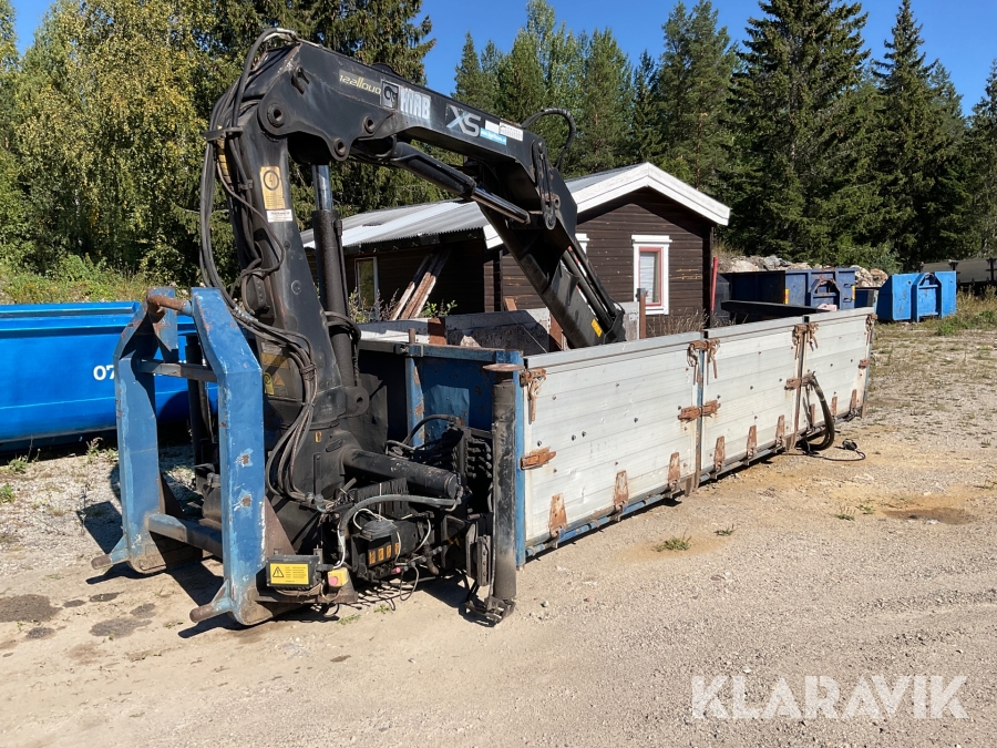 Kranflak Hiab XS 122 D-5 Duo, Nordanstig, Klaravik auktioner