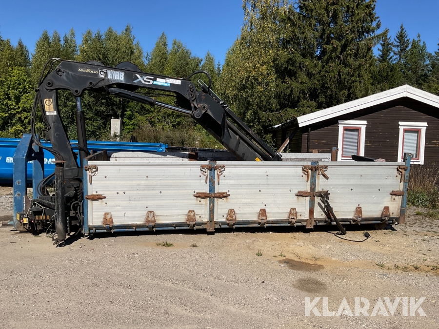 Kranflak Hiab XS 122 D-5 Duo, Nordanstig, Klaravik auktioner