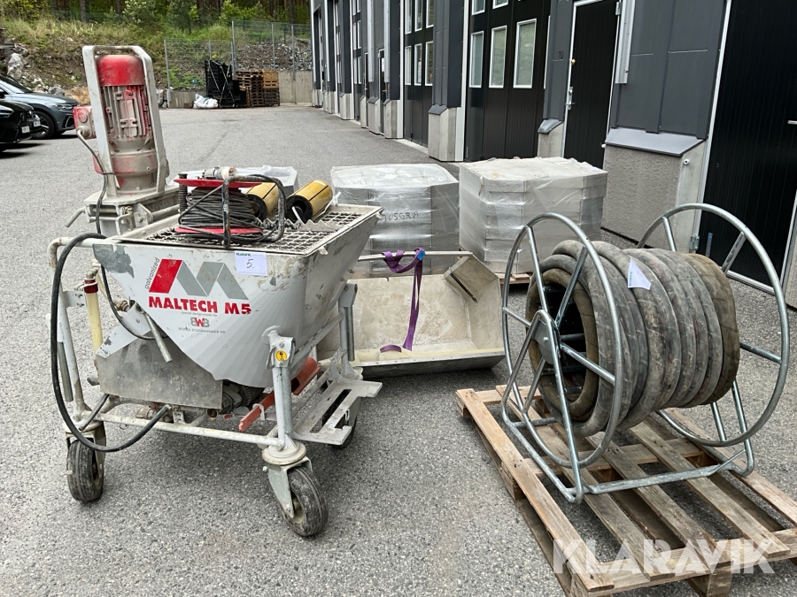 Spackelpump Maltech M5 EVO, Värmdö, Klaravik auktioner