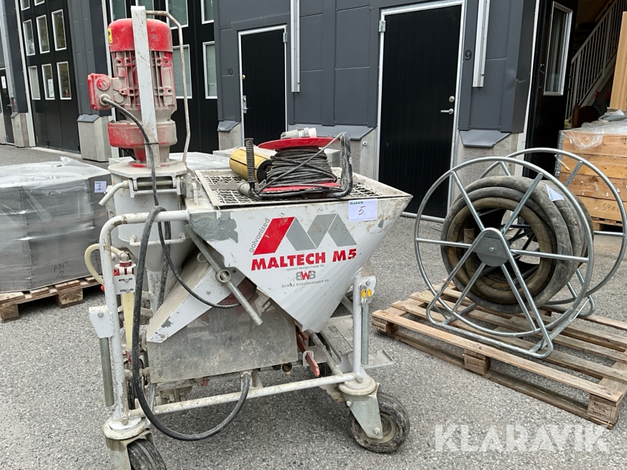 Spackelpump Maltech M5 EVO, Värmdö, Klaravik auktioner