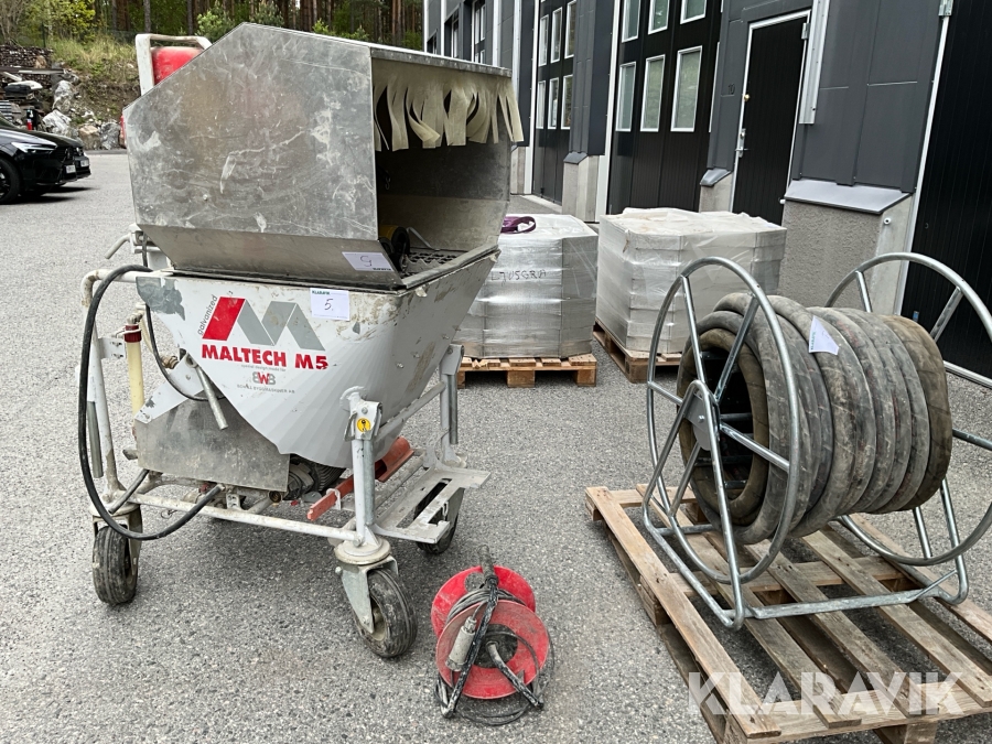 Spackelpump Maltech M5 EVO, Värmdö, Klaravik auktioner