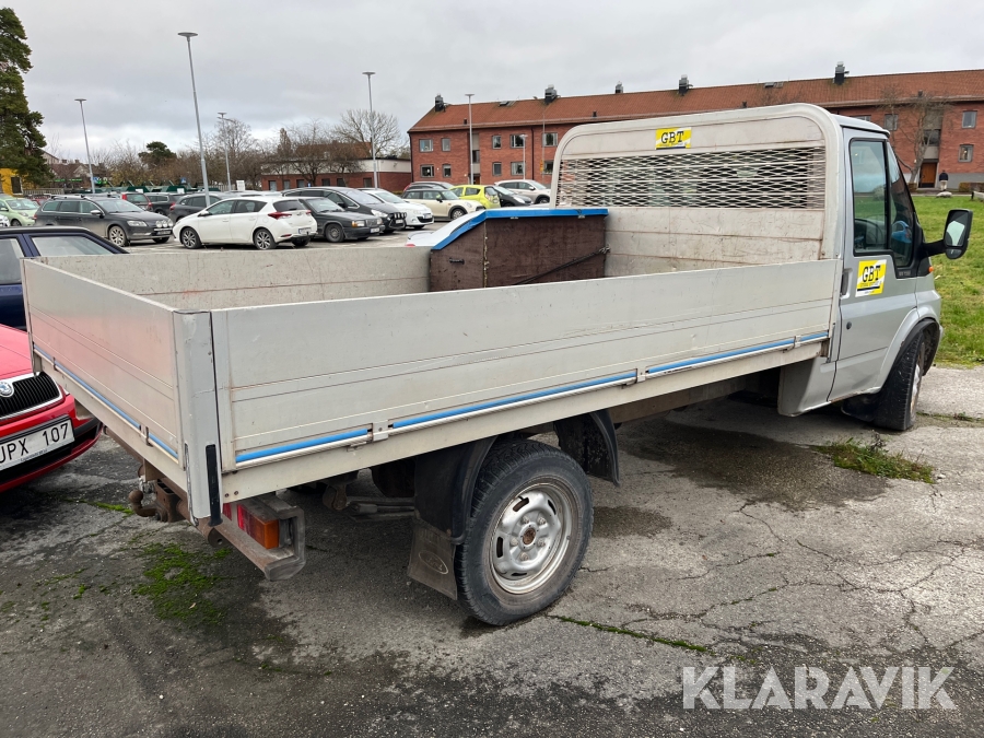 Flakbil Ford Transit 125 T330, Gotland, Klaravik auktioner
