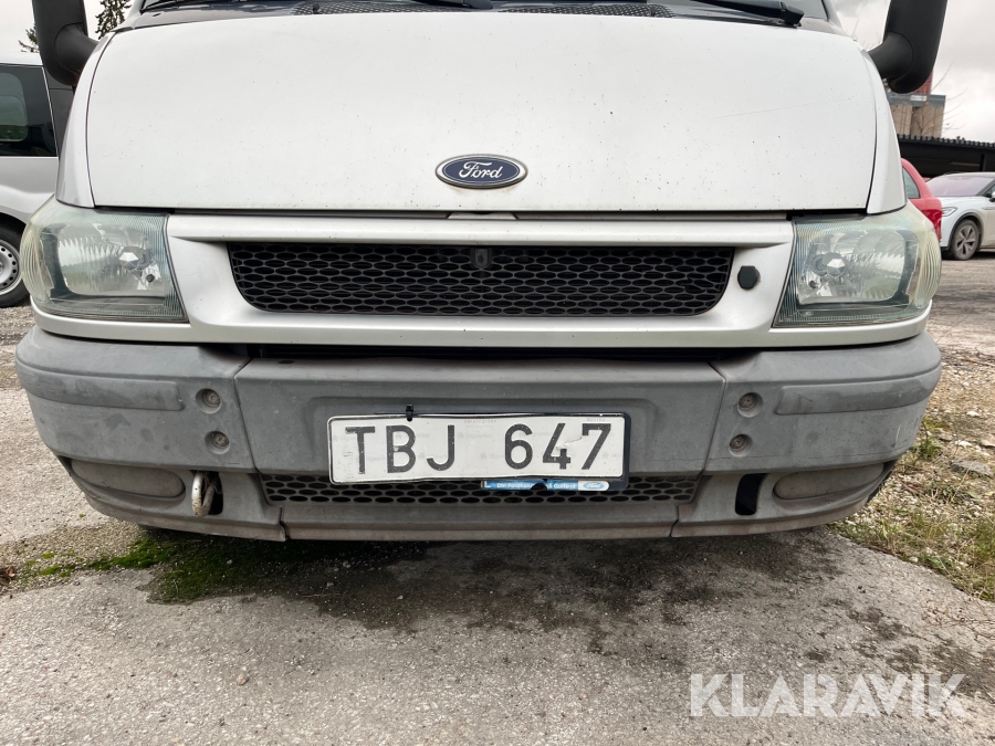 Flakbil Ford Transit 125 T330, Gotland, Klaravik auktioner