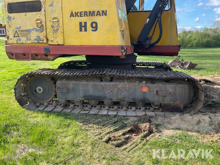 Grävmaskin Åkerman H9, Malung-Sälen, Klaravik auktioner