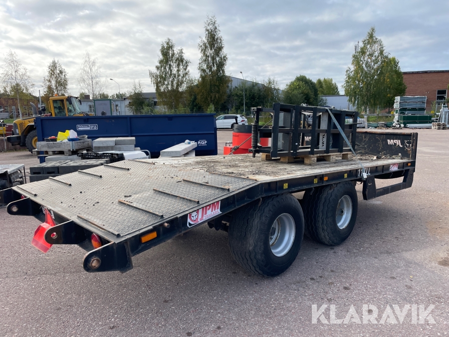 Maskintrailer JPM, Borlänge, Klaravik auktioner
