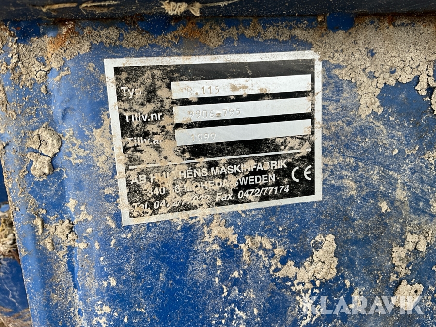 Rivarvagn Alfa Laval Huma, Katrineholm, Klaravik auktioner