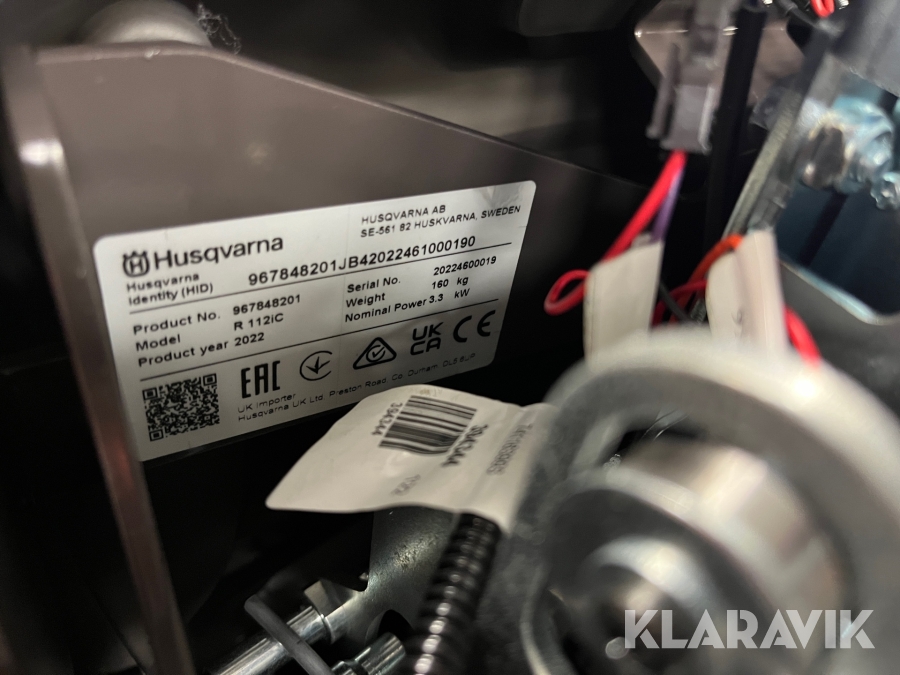 Åkgräsklippare batteri Husqvarna R112ic, Jönköping, Klaravik