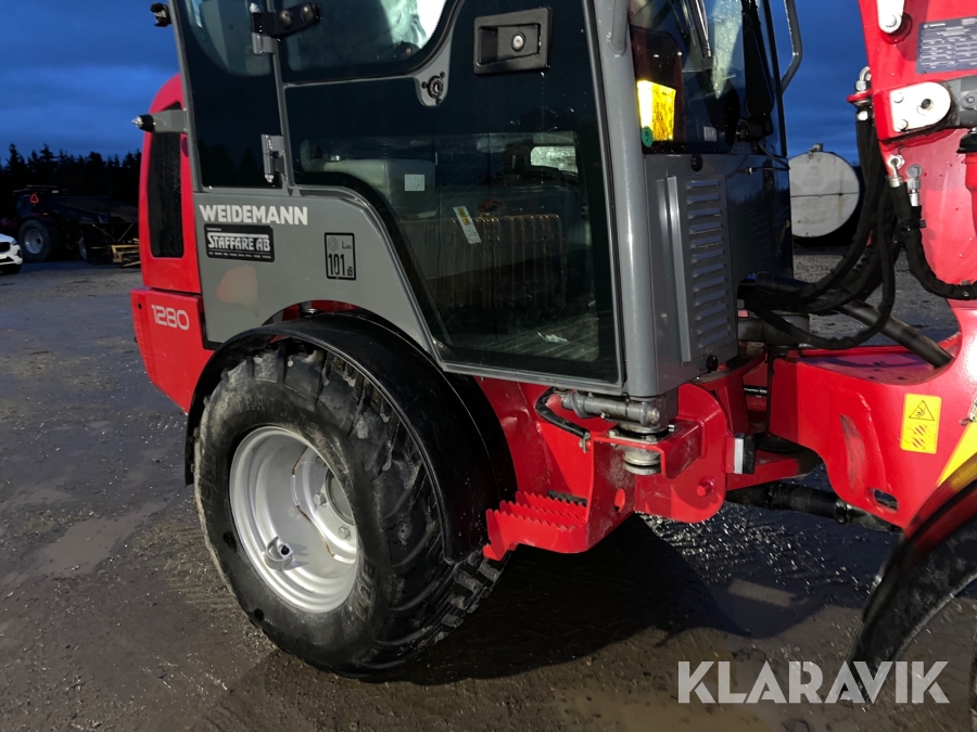 Hjullastare Weidemann 1280, Norrtälje, Klaravik auktioner