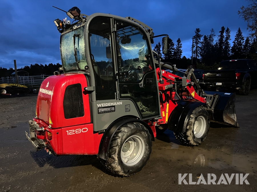 Hjullastare Weidemann 1280, Norrtälje, Klaravik auktioner