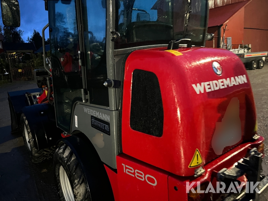 Hjullastare Weidemann 1280, Norrtälje, Klaravik auktioner