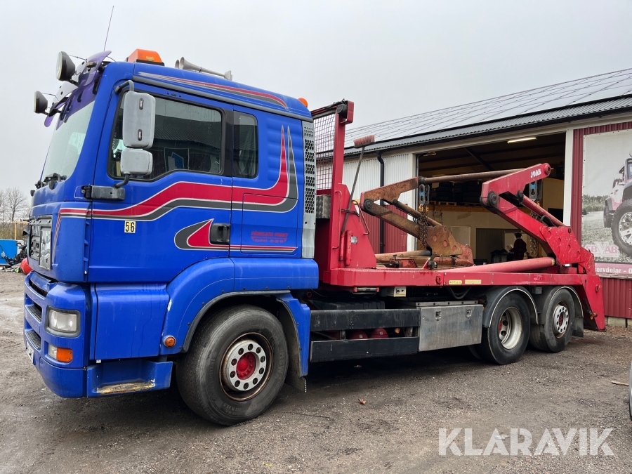 Lastbil MAN 26.480 6X2-2BL, Svedala, Klaravik auktioner