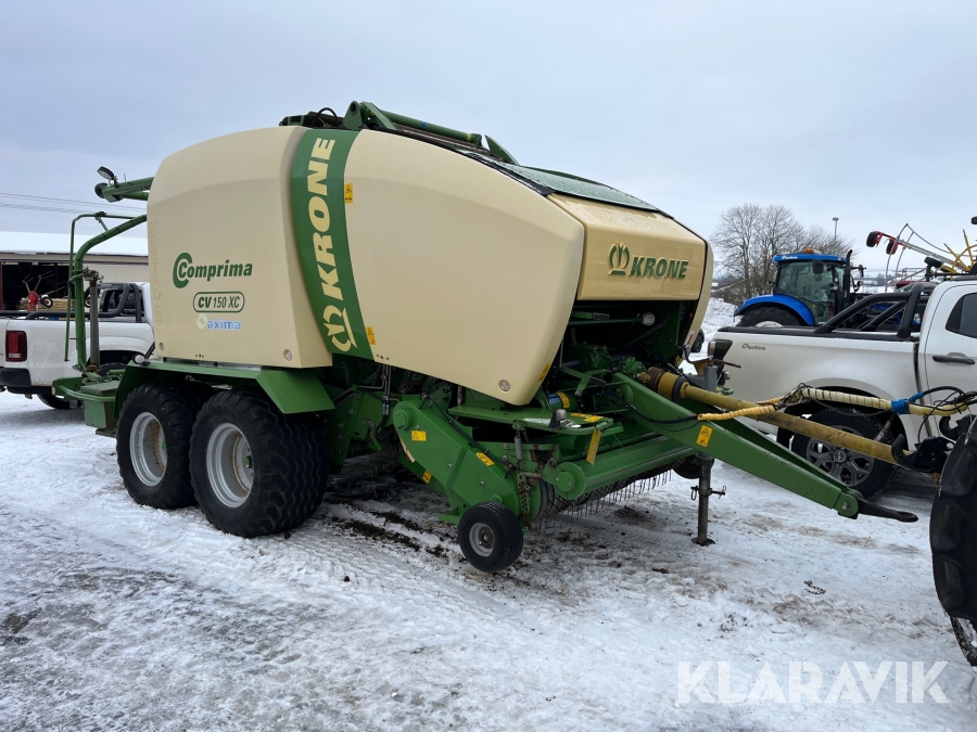 Rundbalspress Krone Comprima cv150xc, Falköping, Klaravik au